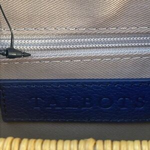 Talbots | Bags | Nwt Talbots Bag Bamboo Handle Beautiful Basket Weave ...